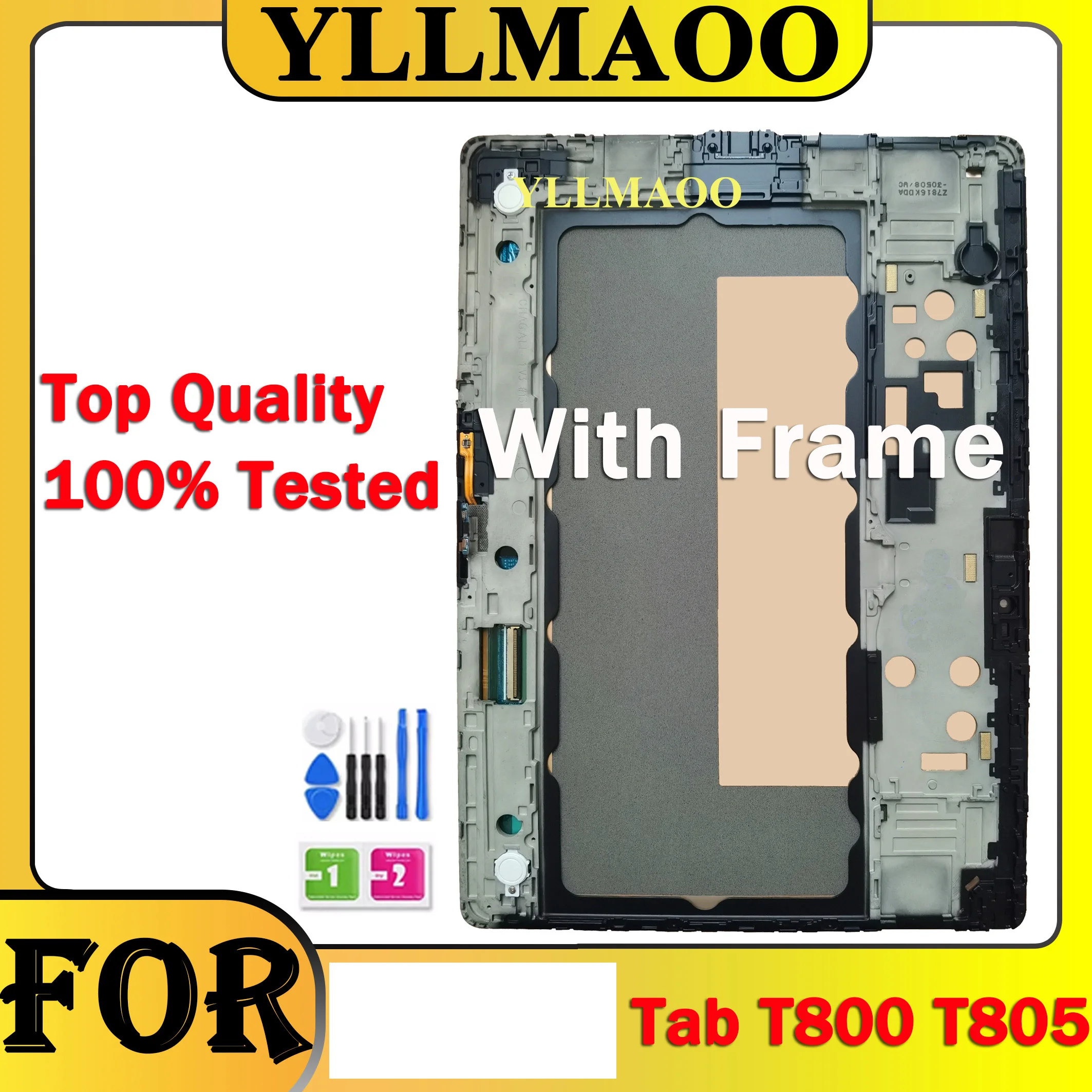 Tablet Screen Frame SM-T800 Display Replacement For Tab S T800 T805 SM ...
