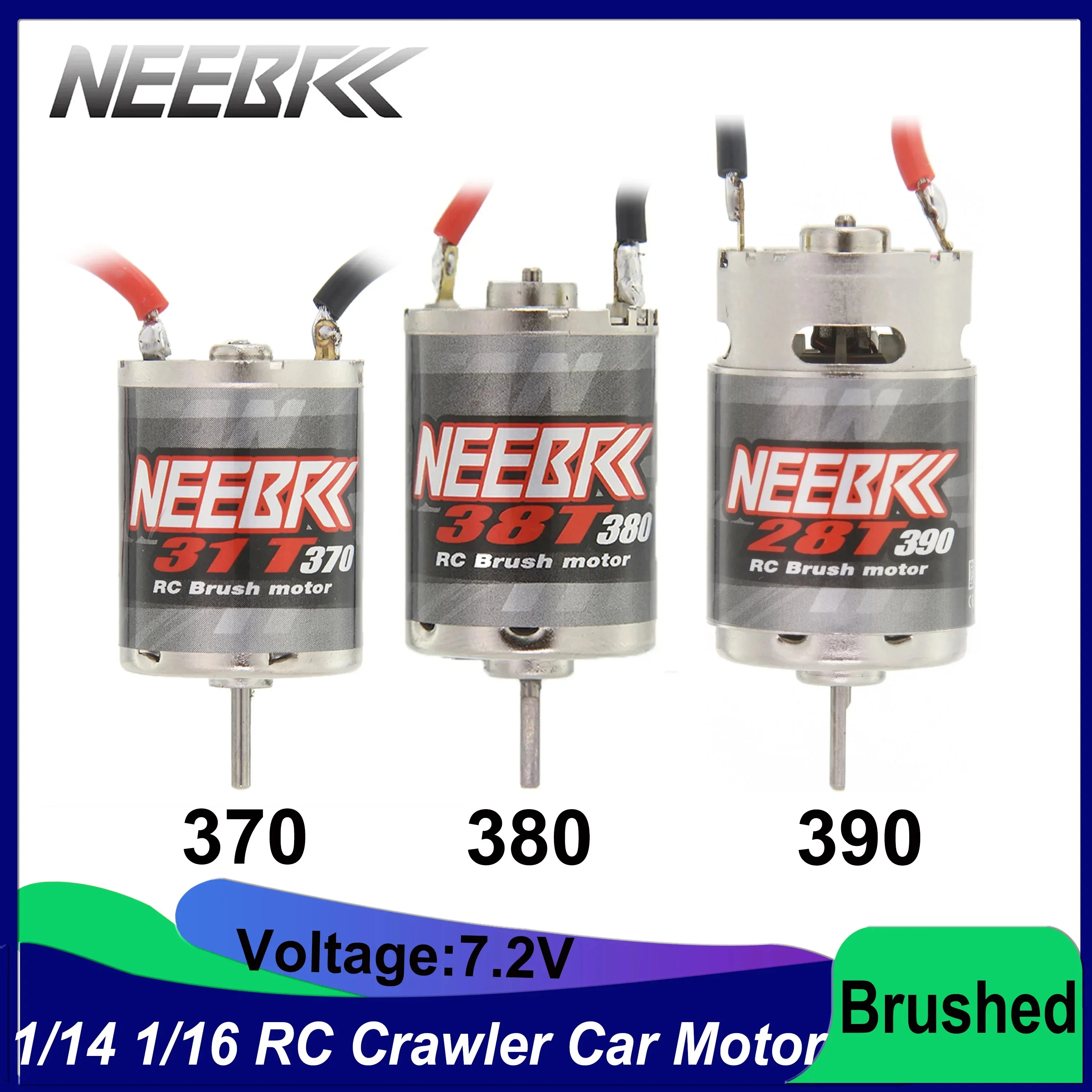 NEEBRC-RC-Crawler-Brushed-Motor-370-380-390-Stainless-Steel-for-1-12-1 ...