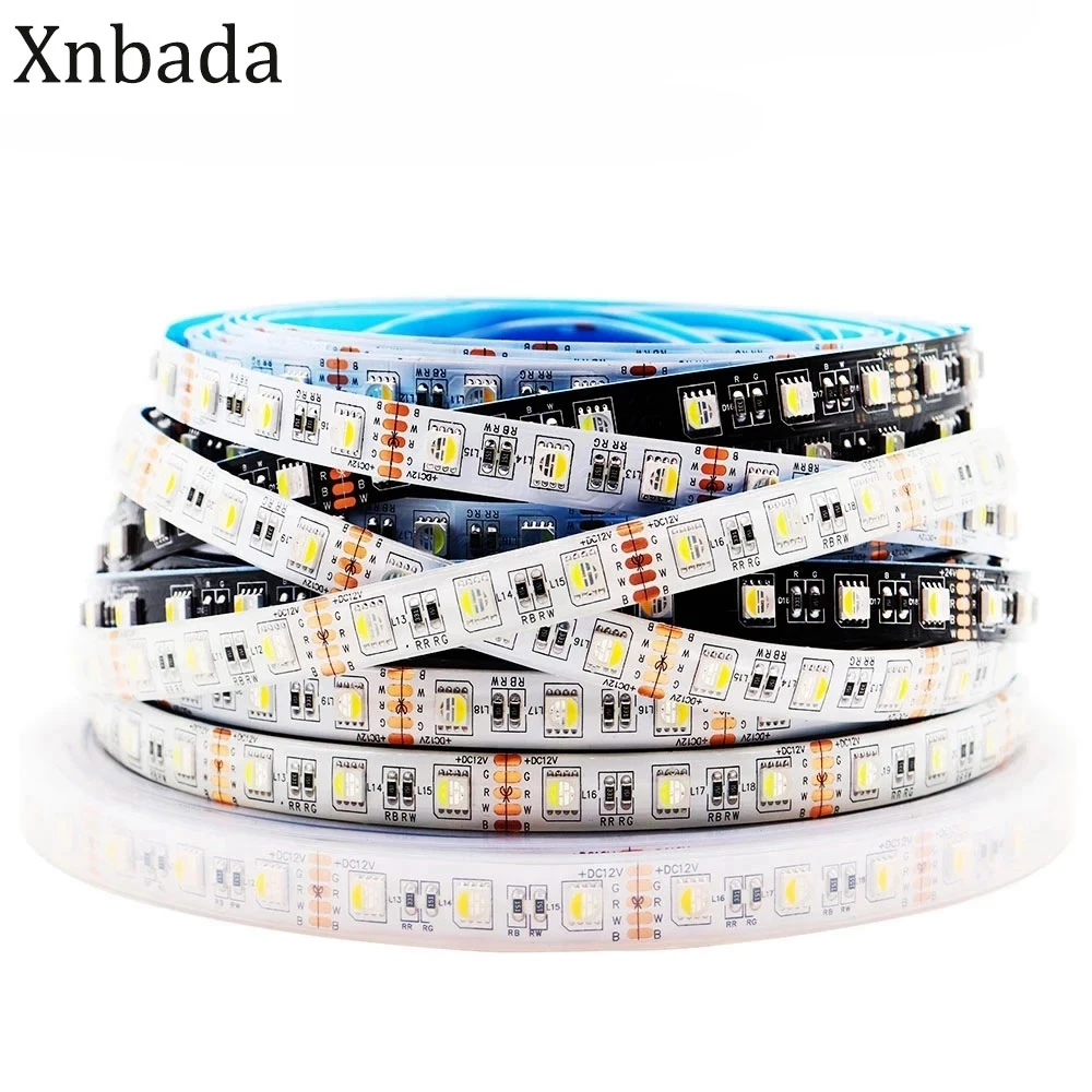 5050SMD 4 Colors IN 1 LED Chip LED Strip Light 60LEDs/M RGBW RGBWW IP20 IP65 IP67 Waterproof ...