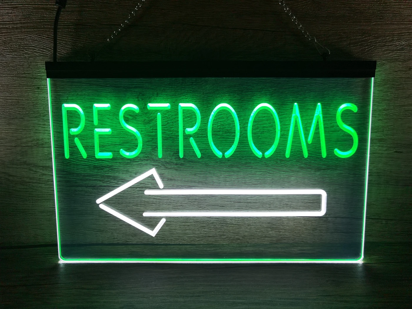 Restroom Signs With Arrow