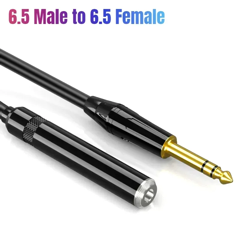 6.35mm TRS Male To 6.35mm TRS Female Extension Cable 1/4 Inch Stereo ...