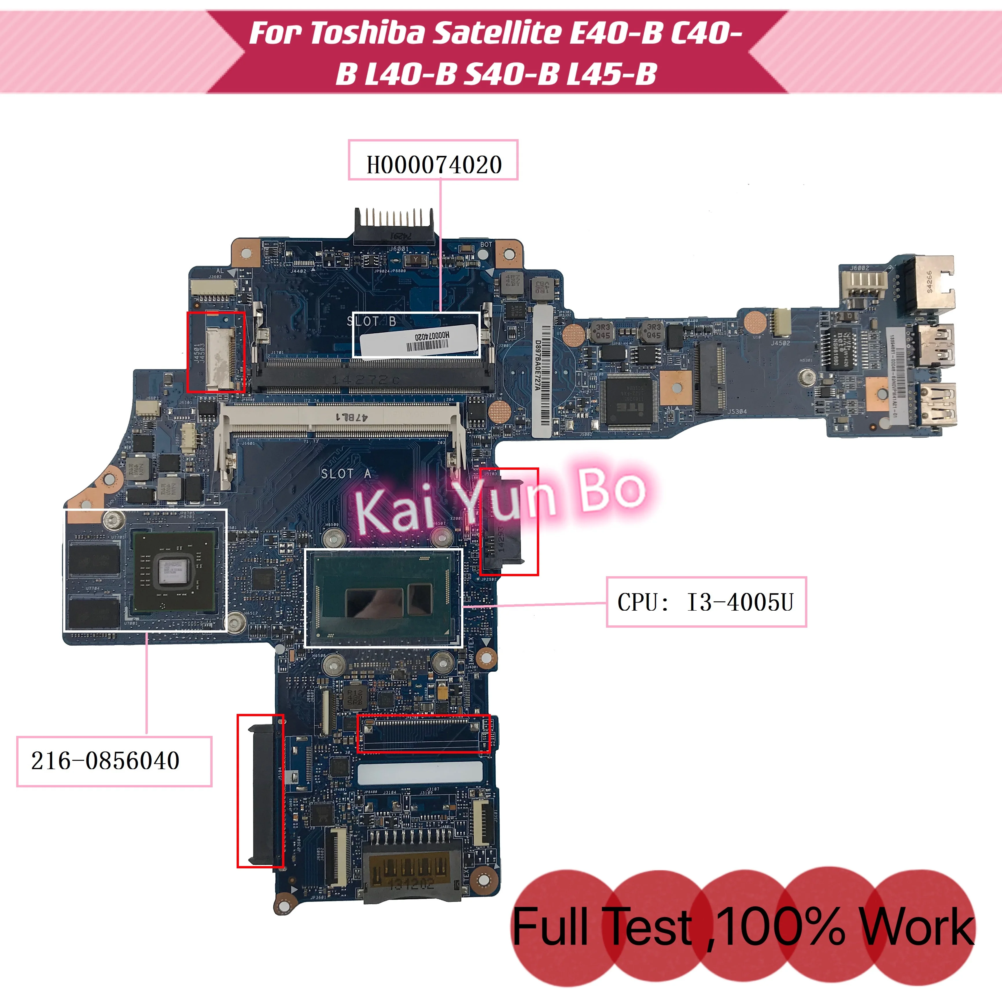 H000074020 CA10SUG/CUG For Toshiba Satellite E40 B C40 B L40 B S40 B ...