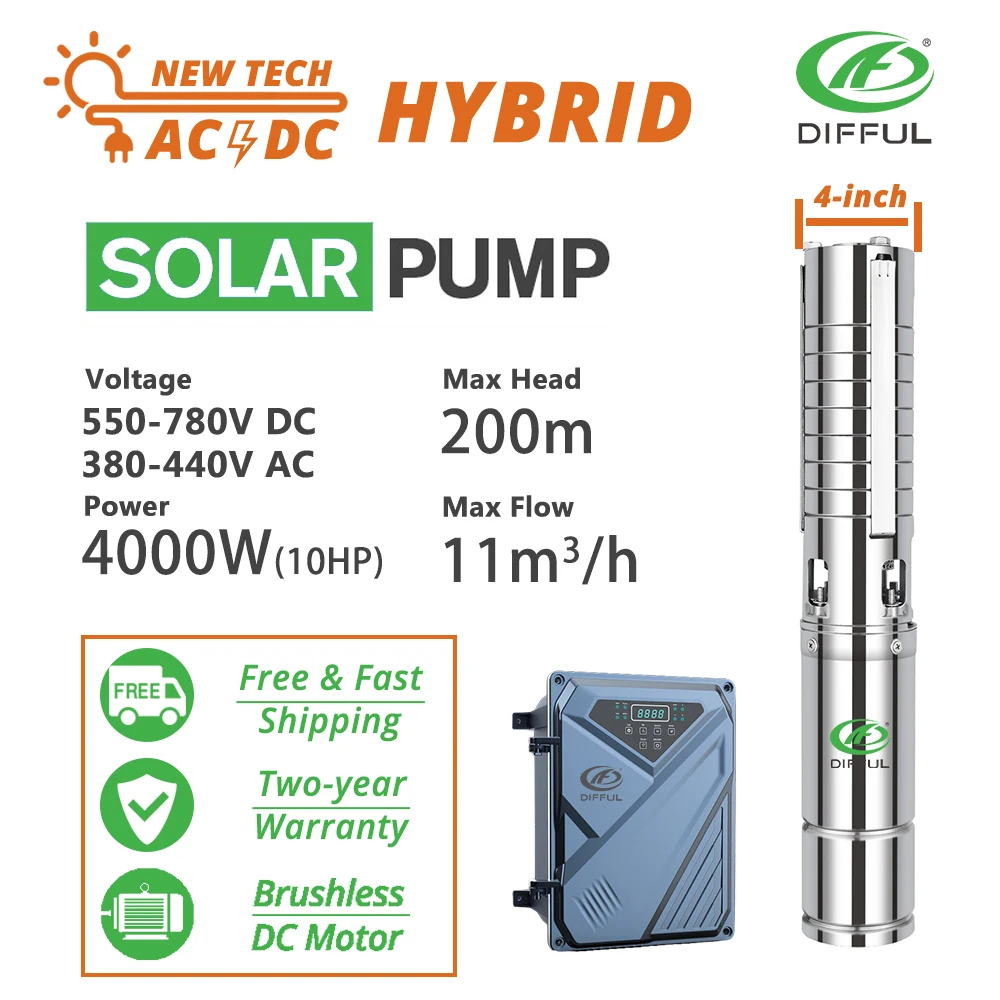 4-AC-DC-Deep-Well-Solar-Water-Pump-550V-5HP-MPPT-Controller-with ...