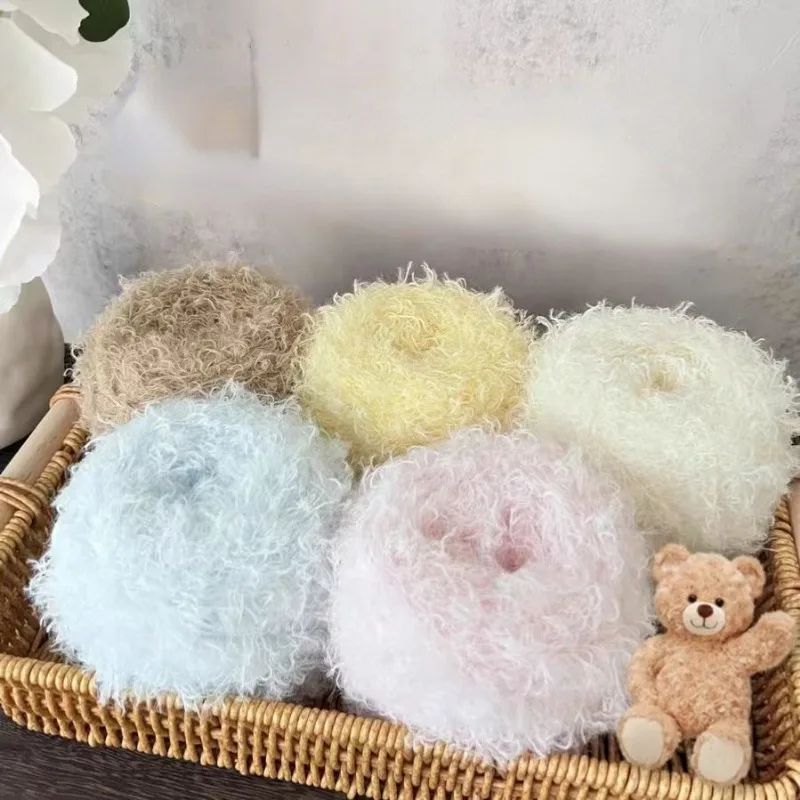 Long-Haired-Teddy-Velvet-Teddy-Roll-50g-Thread-Ball-Handmade-DIY ...