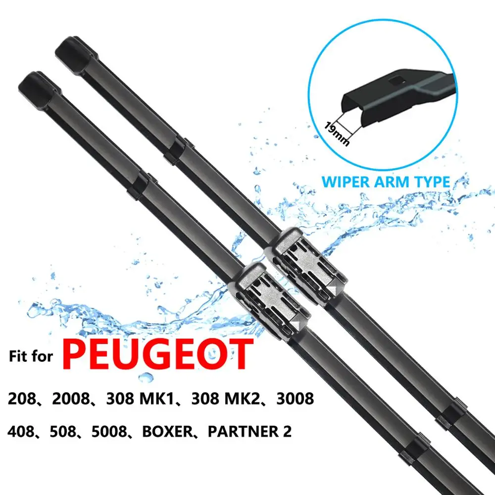 Car-Wiper-Blades-for-Peugeot-208-2008-308-3008-408-508-5008-Boxer ...