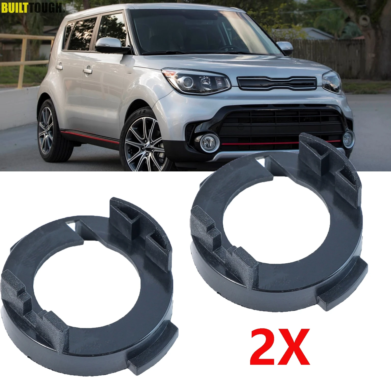 2Pcs For KIA Sedona Carnival Soul Rondo 7 Carens H7 Car LED Headlight ...