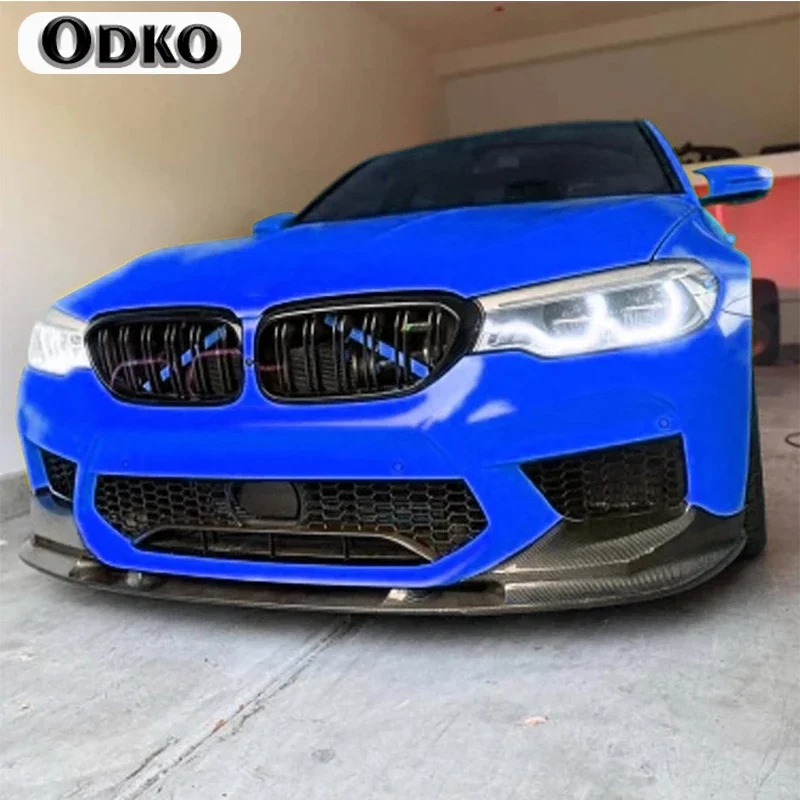 2X-Front-Grille-Trim-Strips-Cover-Frame-Stickers-For-BMW-E60-E61-F20 ...