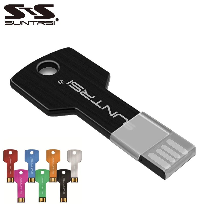 Suntrsi USB 플래시 드라이브 4 8 16 32 64G 펜드라이브 128G, 방수 u 디스크 2.0 키 usb 스틱 pc ...