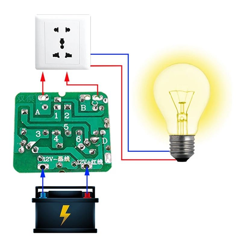 BMDT-12V To 220V Step UP Power Module 35W DC-AC Boost Inverter Module ...