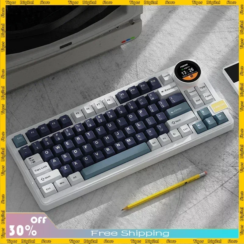 FEKER-K75-Three-mode-Mechanical-Keyboard-Full-Key-Hot-Swap-Customized ...
