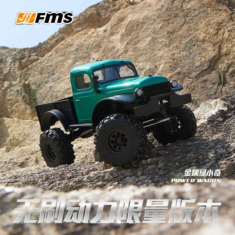 FMS FCX24 Mini RC Crawler Truck 1/24 Scale Brushless Motor 2-Speed Off ...