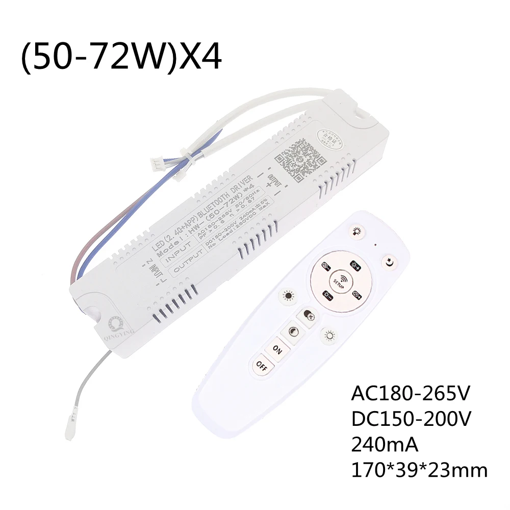 1pcs-2-4G-RF-Remote-LED-Driver-50-72Wx4-App-Bluetooth-Control ...