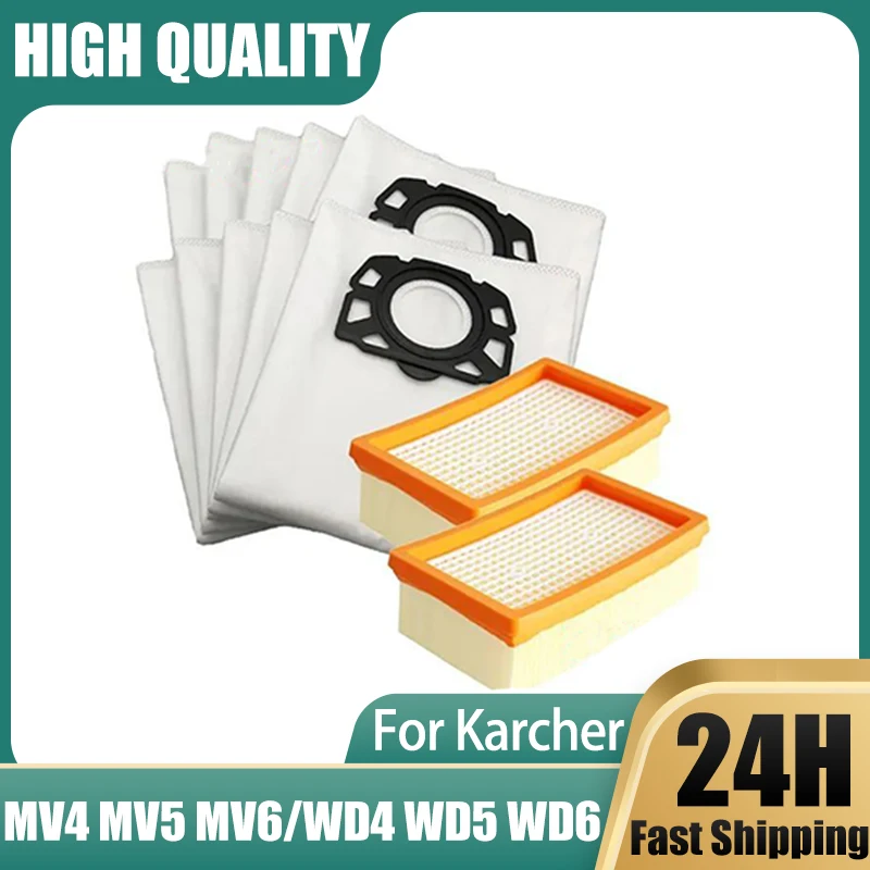 Dust-Bags-HEPA-Filter-For-Karcher-MV4-MV5-MV6-WD4-WD5-WD6-Vacuum ...