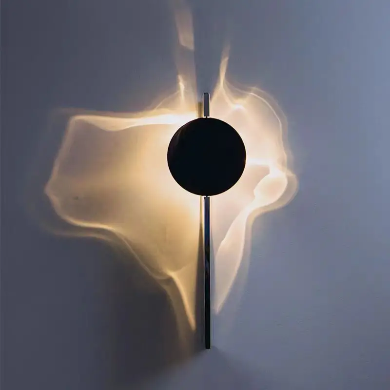 Creative-Wall-Light-Chrome-3000K-LED-Stainless-Steel-Science-Fiction ...