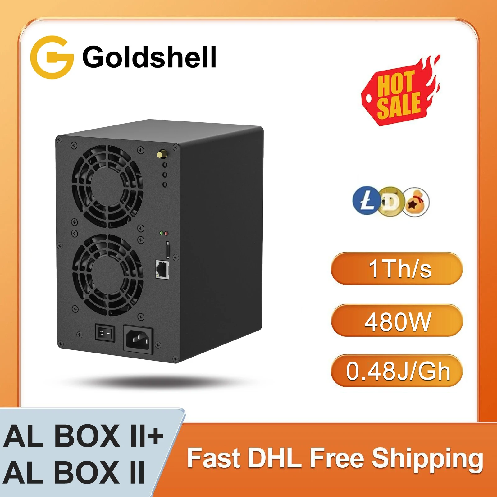 New-Goldshell-AL-Box-II-Plus-1TH-s-480W-ALPH-Miner-ALEPHIUM-Mining-With ...