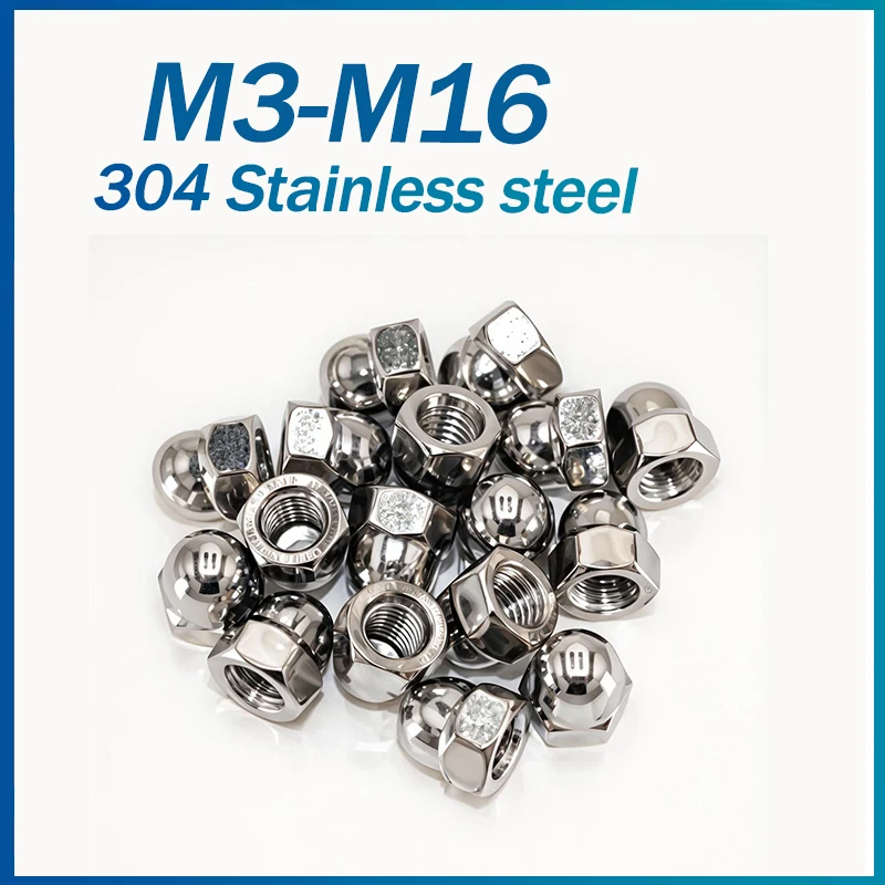Acorn Nut M3 M4 M5 M6 M8 M10 M12 M14 M16 304 Stainless Steel Decorative ...