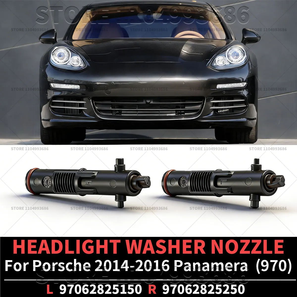 Boquilla de Lavado de Faros OEM 97062825150 97062825250 para Porsche ...