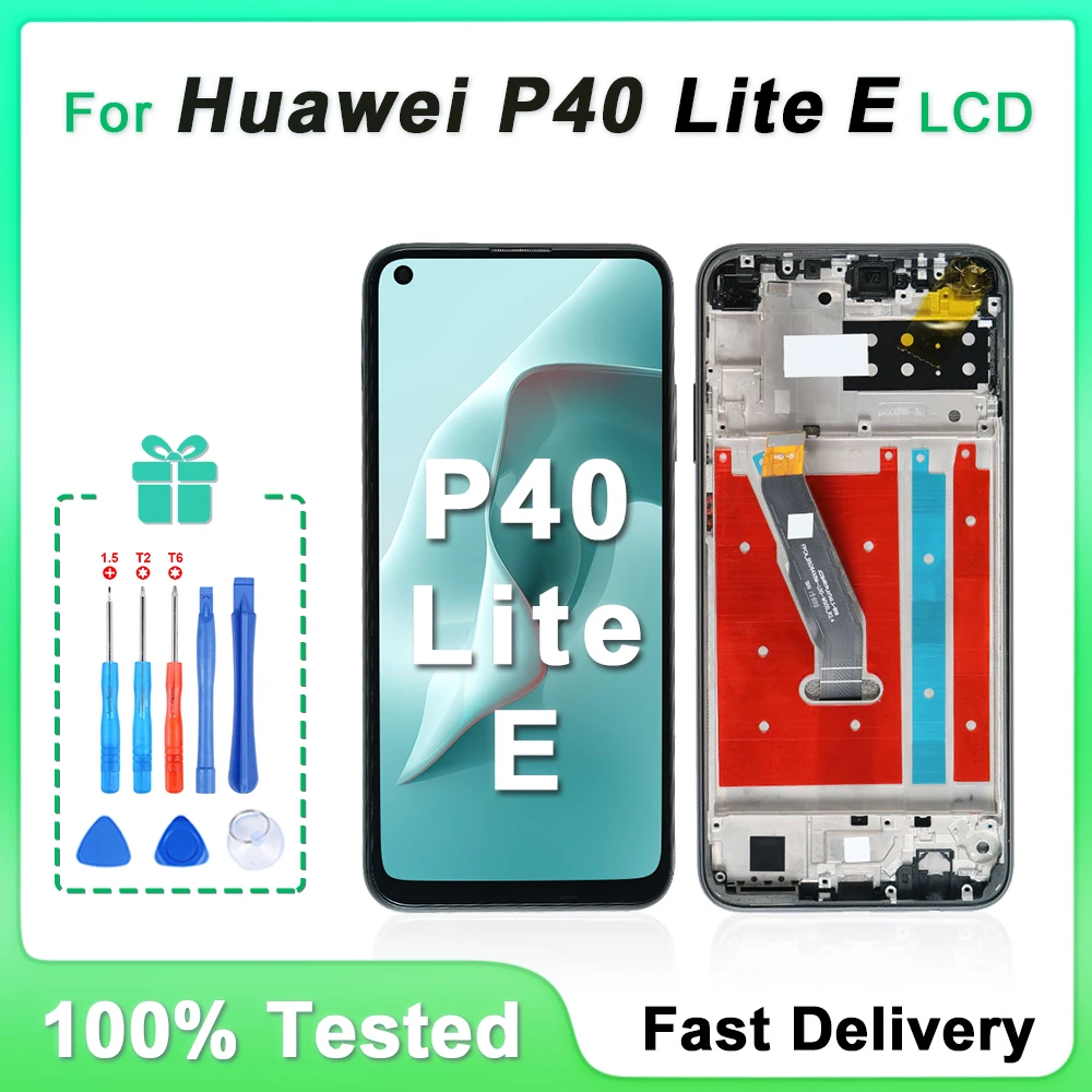 Pantalla-LCD-probada-de-6-39-pulgadas-para-Huawei-P40-Lite-E-piezas-de ...