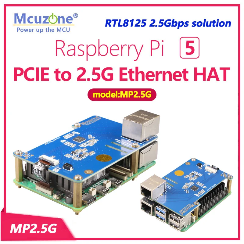 MP2-5G-Raspberry-Pi-5-PCIE-to-2-5G-Ethernet-HAT-RTL8125-RPi-OS-driver ...