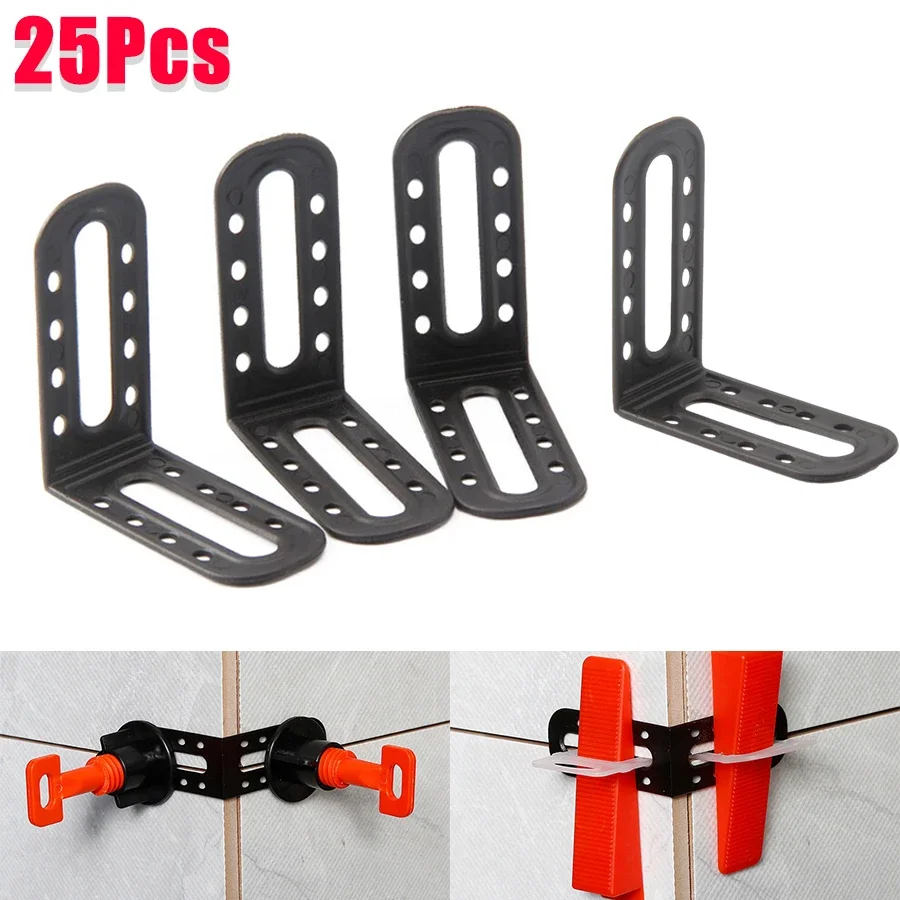 25Pcs-Tile-Leveling-System-Clips-Male-Angle-Laying-Construction-Tools ...