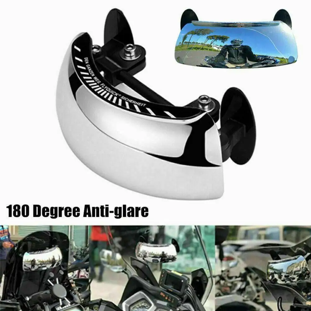 Motorcycle-Windscreen-180-Degree-Blind-Spot-Mirror-Wide-Angle-Rearview ...
