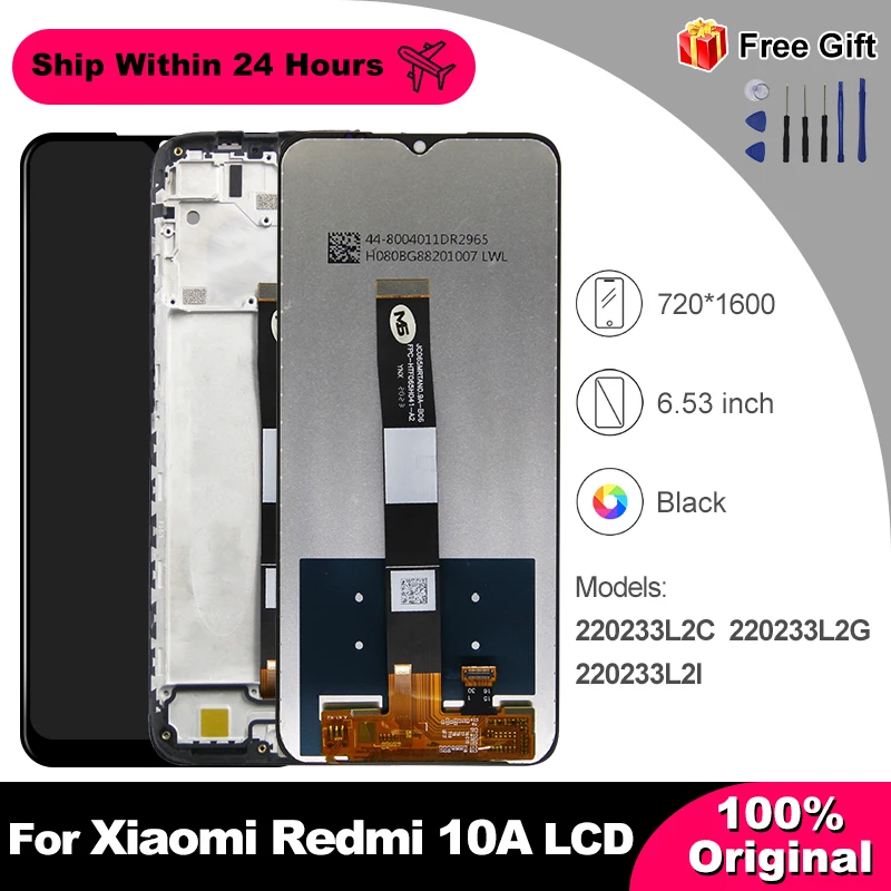 6.53'' For Xiaomi Redmi 10A Lcd Display Touch Screen Digitizer ...