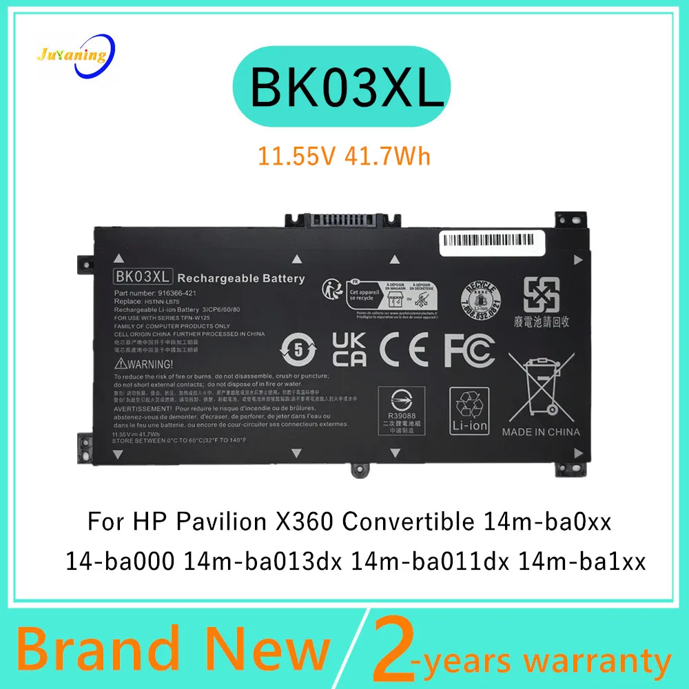 BK03XL Laptop battery For HP Pavilion X360 Converitble PC 14 14m Series ...