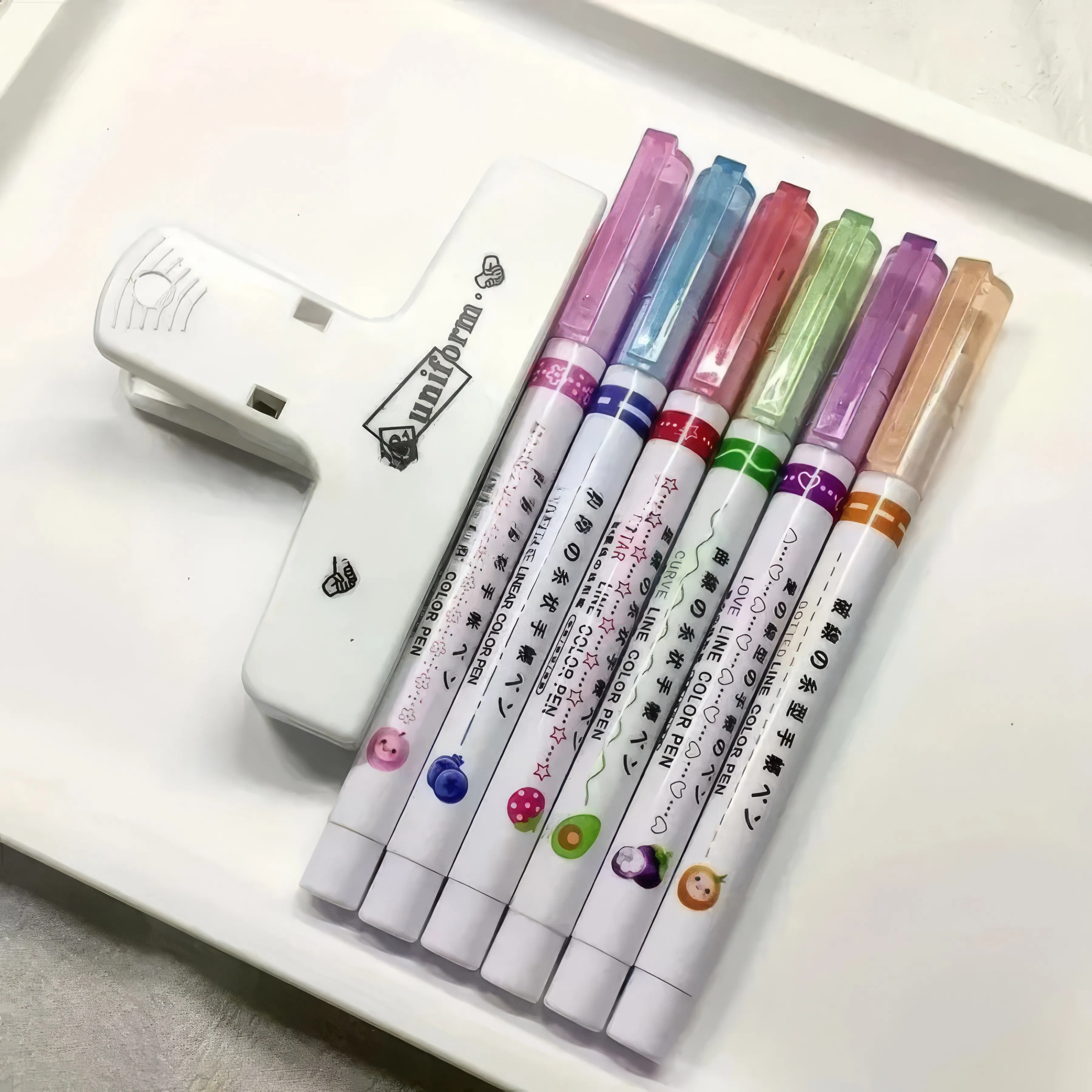 6-Pack Multicolor Outline Pens for Drawing - Fine Line Art Liners ...