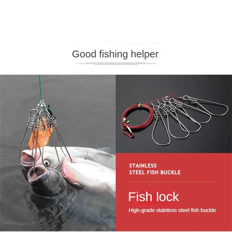 Hot-High-Quality-Fishing-Ropes-5m-Fishing-Lock-Buckle-Stainless-Steel ...