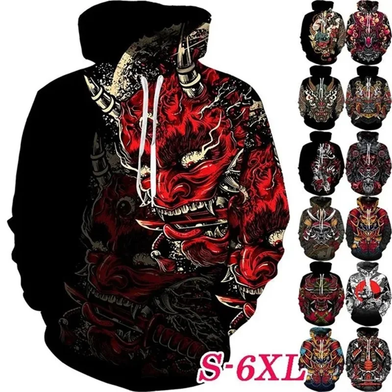 Hoodies-gr-ficos-samurai-japoneses-para-homens-moletom-com-capuz-impresso-em-3D-streetwear-hip ...