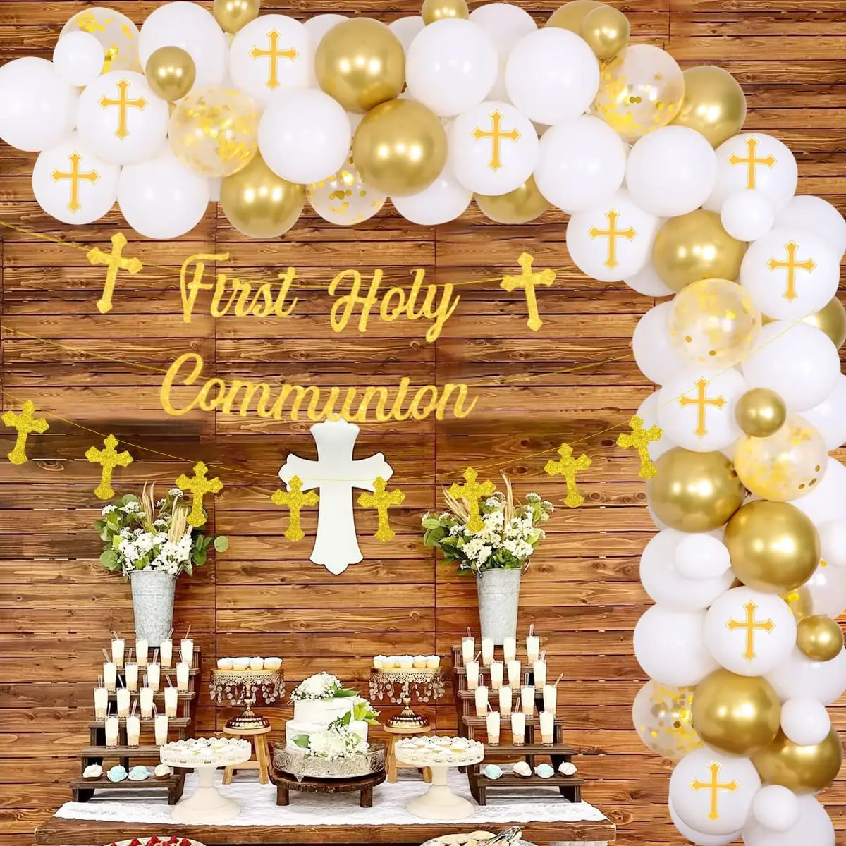 First Communion Balloon Decorations