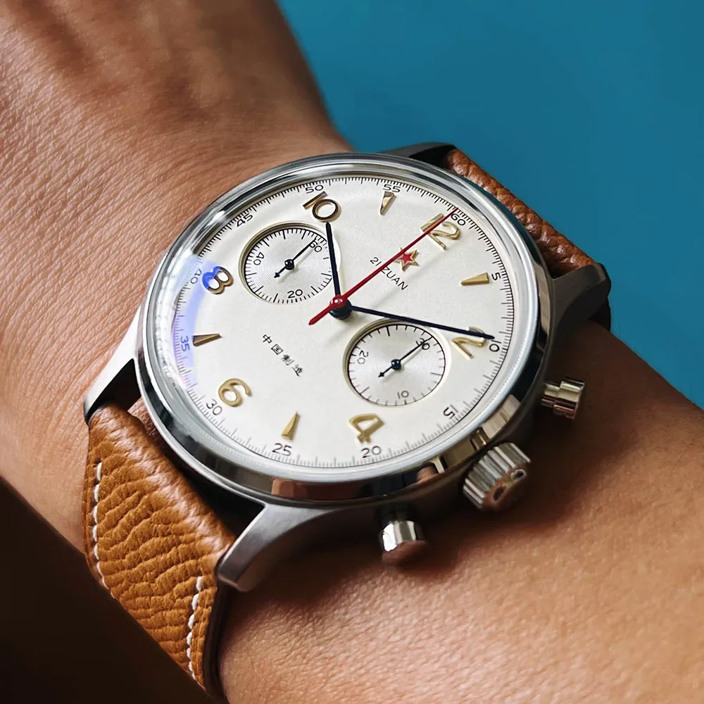 1963-Pilot-Watch-Seagull-St1901-Manual-Winding-Movement-Panda-Dial ...