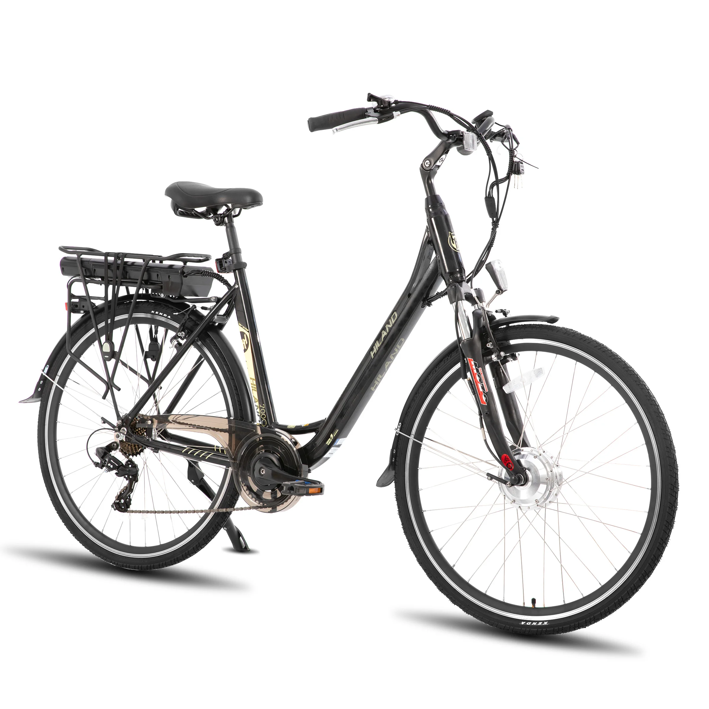 Hiland Volwassen Elektrische Racefiets, Afneembare Lithiumbatterij ...