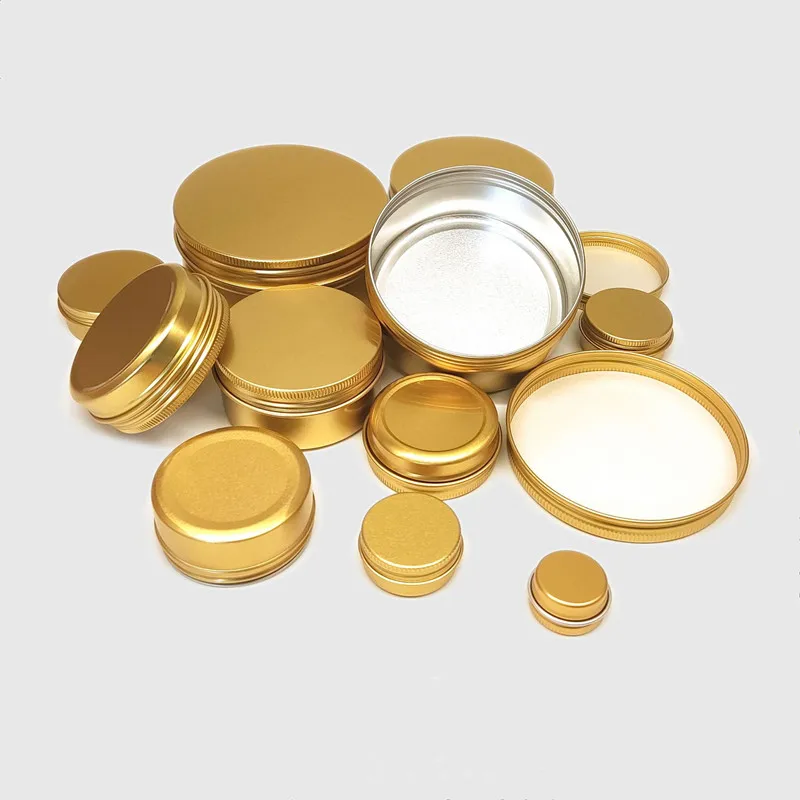 20-50-100pcs-10-250g-Gold-Aluminum-Jar-Cosmetic-Lotion-Bottle-Empty ...