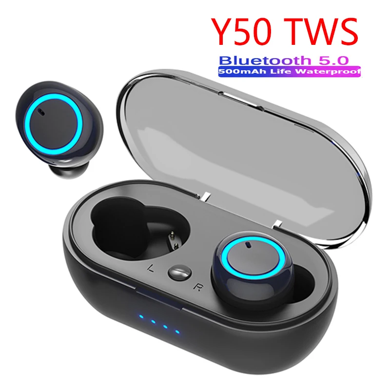 new-Y50-TWS-wireless-headphones-sport-earphone-5-0-bluetooth-Gaming ...