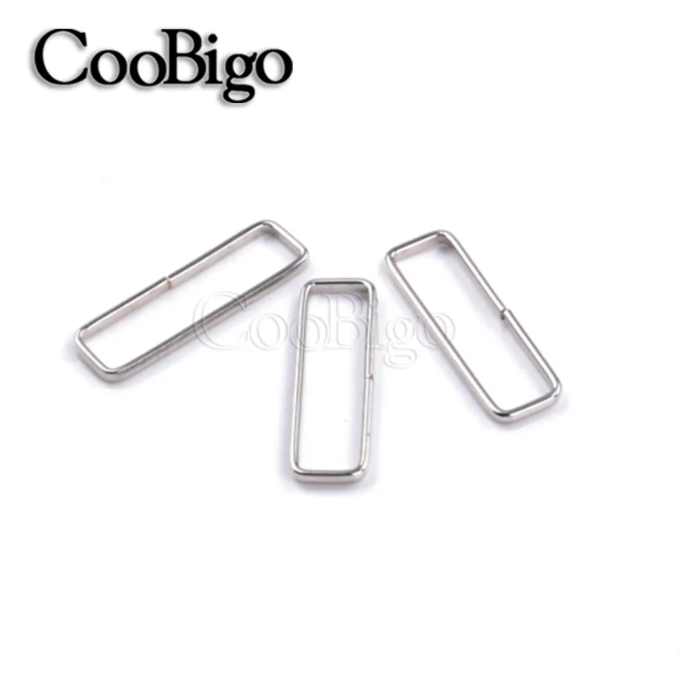 25pcs-Metal-Rectangle-Rings-Belt-Loop-Unwelded-Nickel-Plated-Iron ...