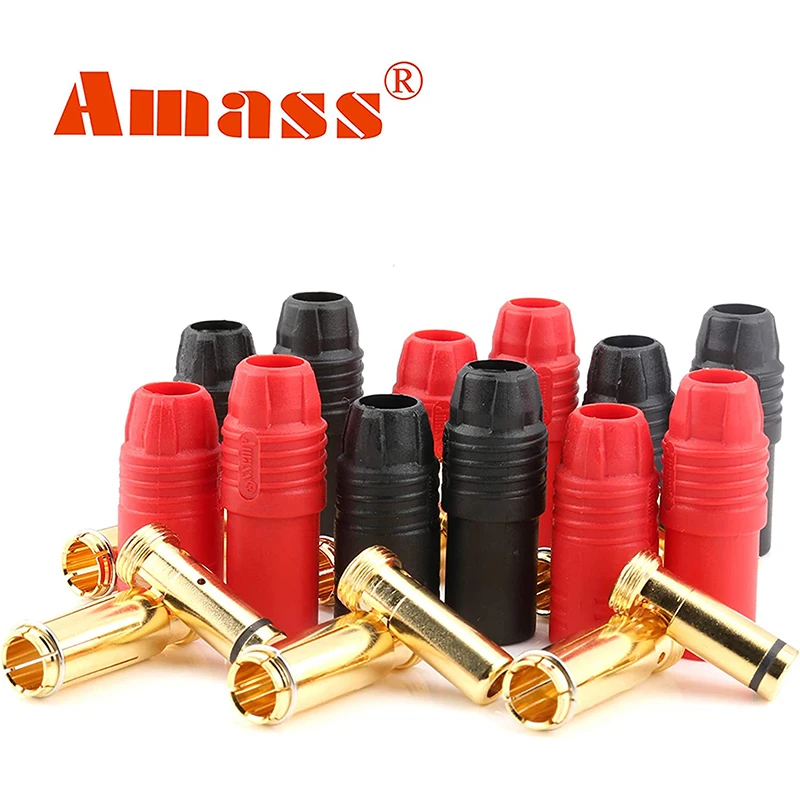 Amass AS150 Male Female Anti Spark Connector Gold Plated Banana Plug ...