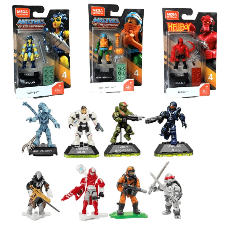 Mega Construx Master Of The Universe Swappable Accessories Trap Jaw Tri Klops Man E Faker Fisto
