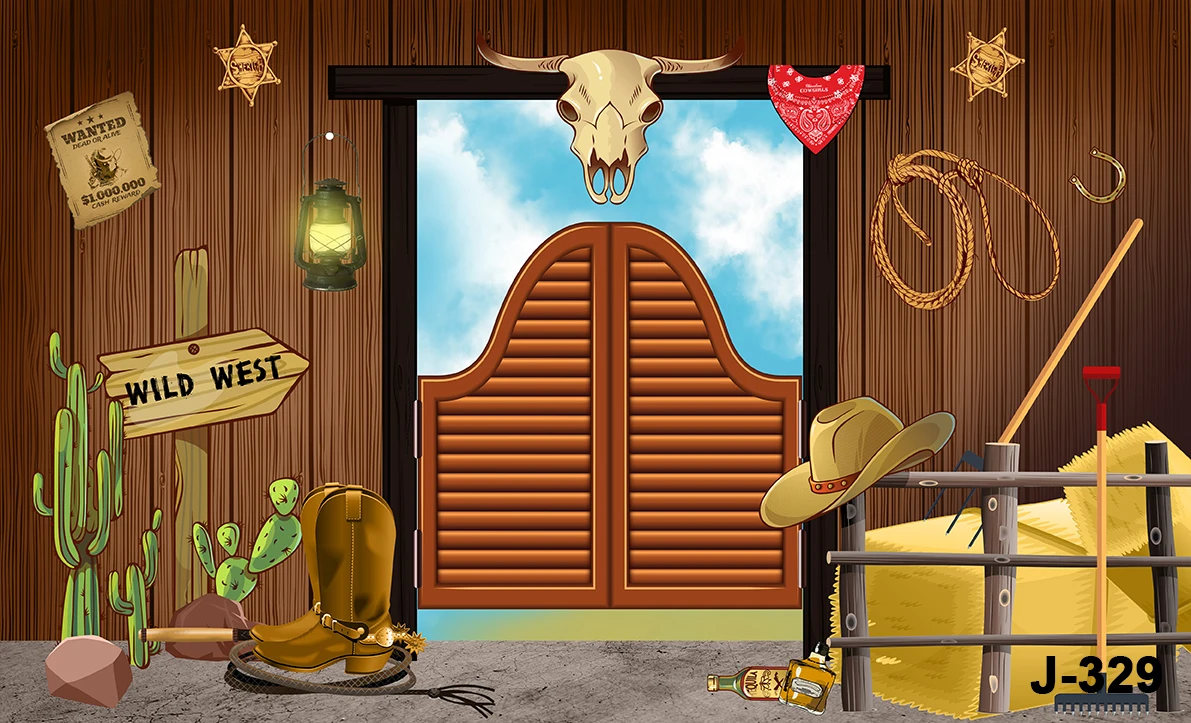 Western Party Backdrop