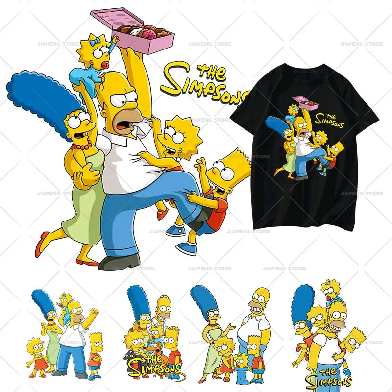 The-Simpsons-Iron-On-Patches-On-Clothing-Cool-Bart-Heat-Transfer-Vinyl ...