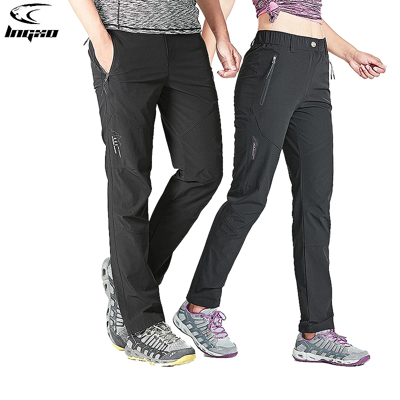 LNGXO Quick Dry Hiking Pants Women Men Outdoor Running Camping Climbing ...