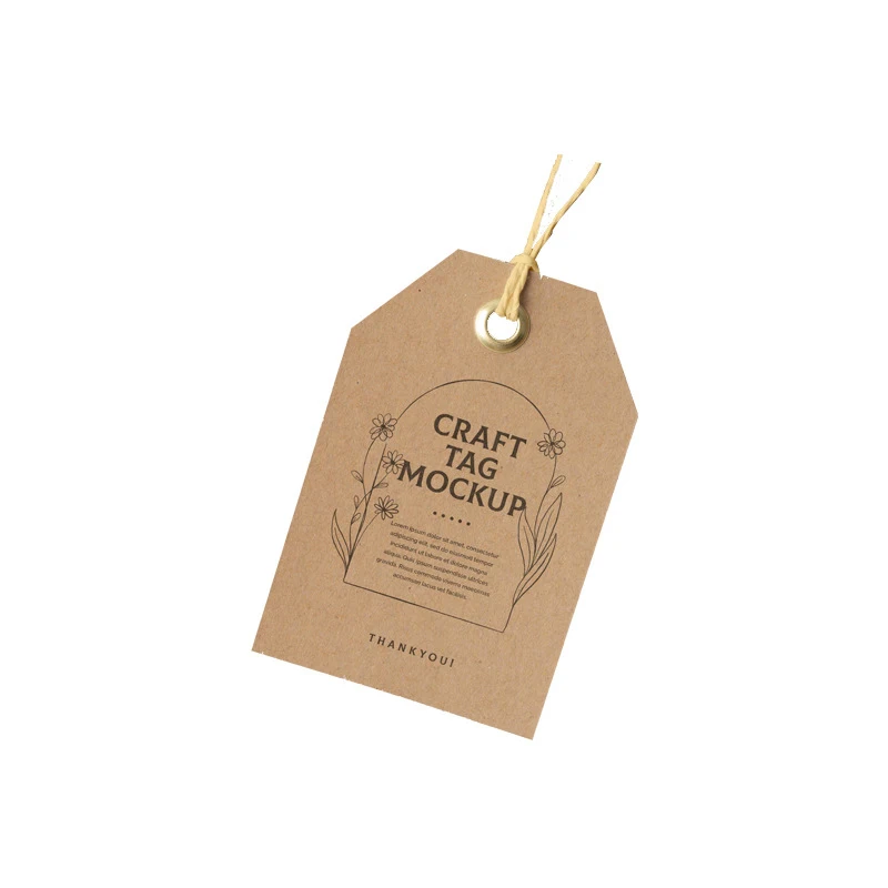 Custom-Kraft-Paper-Hang-Tag-600g-Kraft-Paper-with-Double-sided-Logo ...