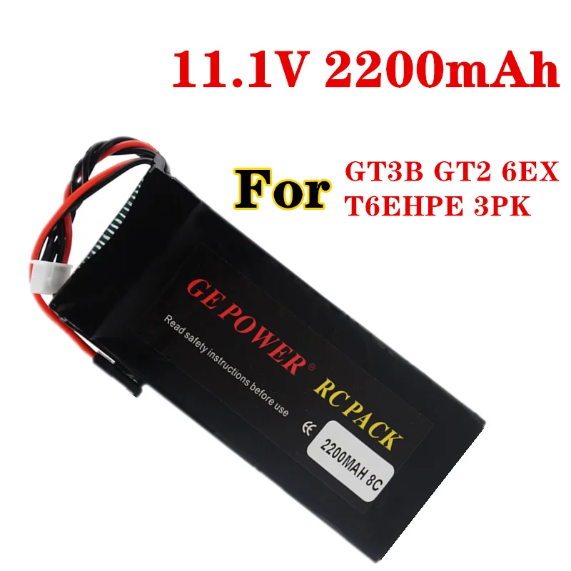 GE Power RC Lipo Battery 11.1V 2200mAh 8C For Flysky FS GT3B GT2 T6EHP ...