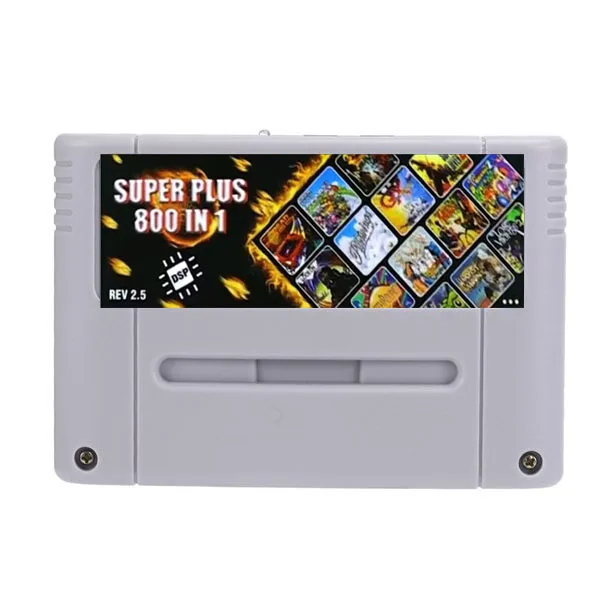 New Super DSP Version Plus 800 in 1 REV 3.0 Game Card for SNES 16 Bit ...
