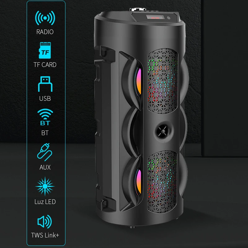 20W-Outdoor-Square-Dance-Bluetooth-Speaker-TWS-Wireless-Bass-Column ...