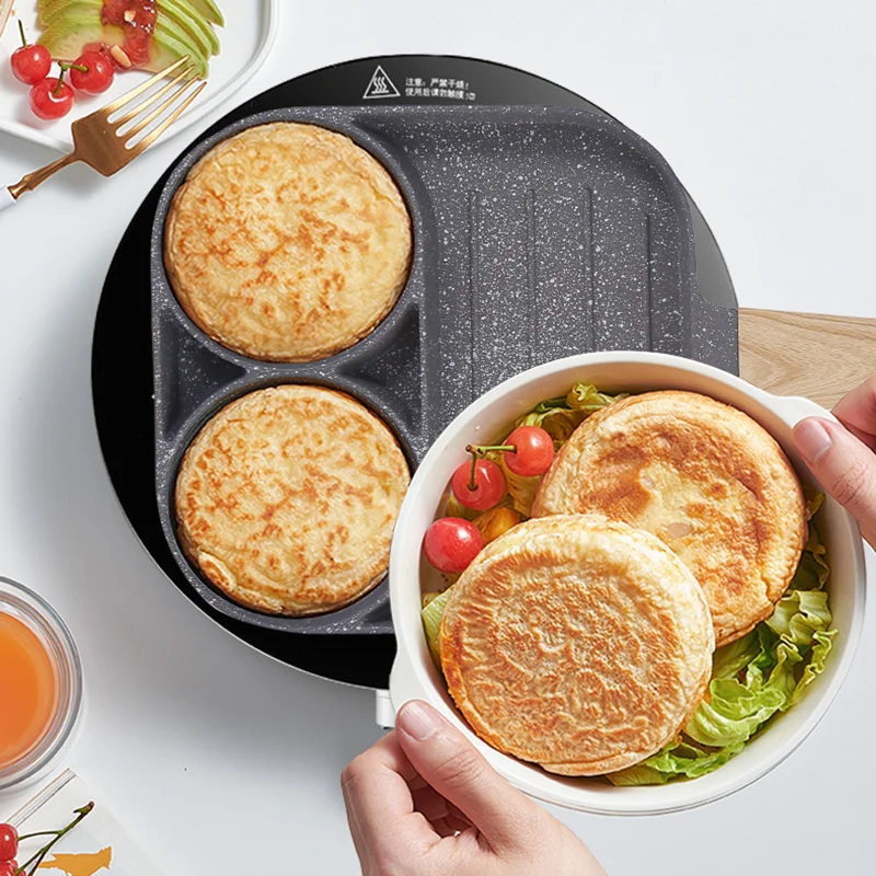 Four Hole Egg Pancake FYI Pan Frying Durable Nonstick Pot Skillet 4 ...