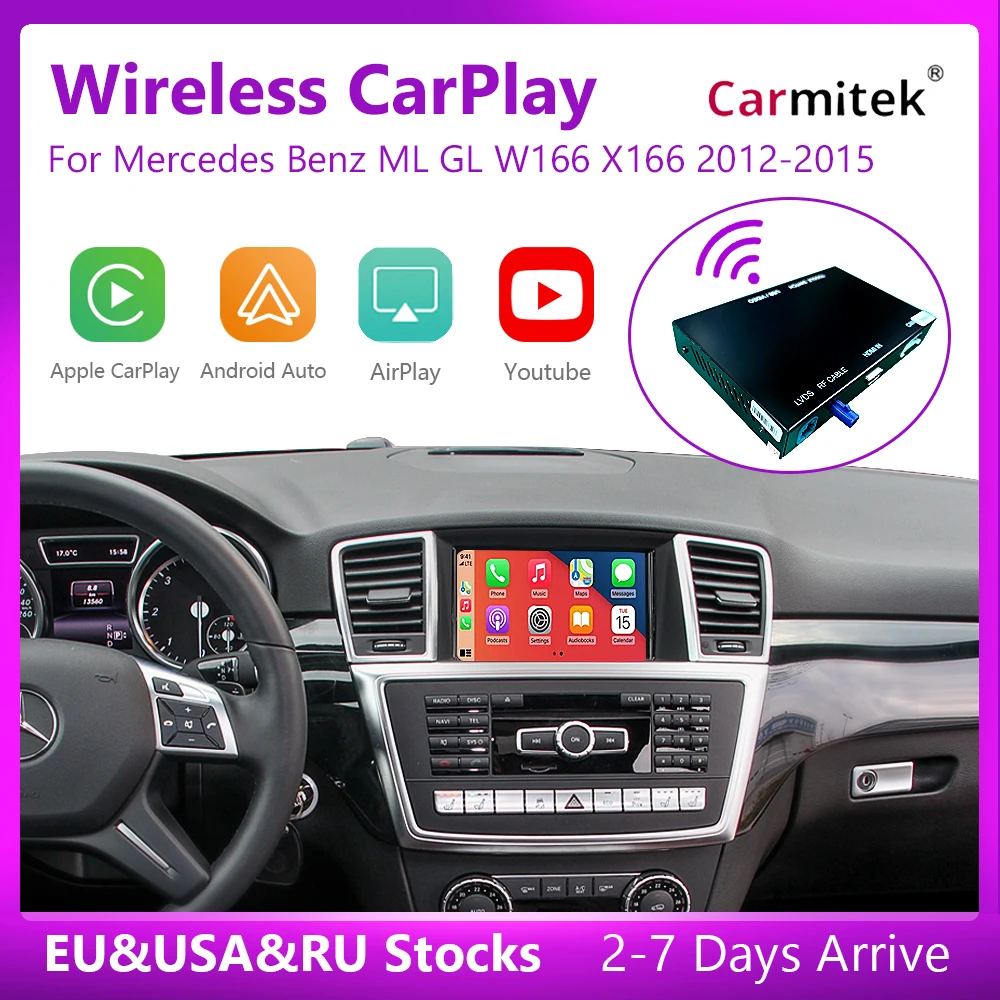 Wireless-CarPlay-for-Mercedes-Benz-ML-GL-W166-X166-2012-2015-Android ...