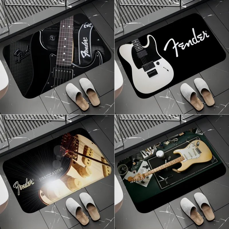 Guitar-Pattern-Fender-Door-Mat-for-Bathroom-Kitchen-Corridor-Entrance ...