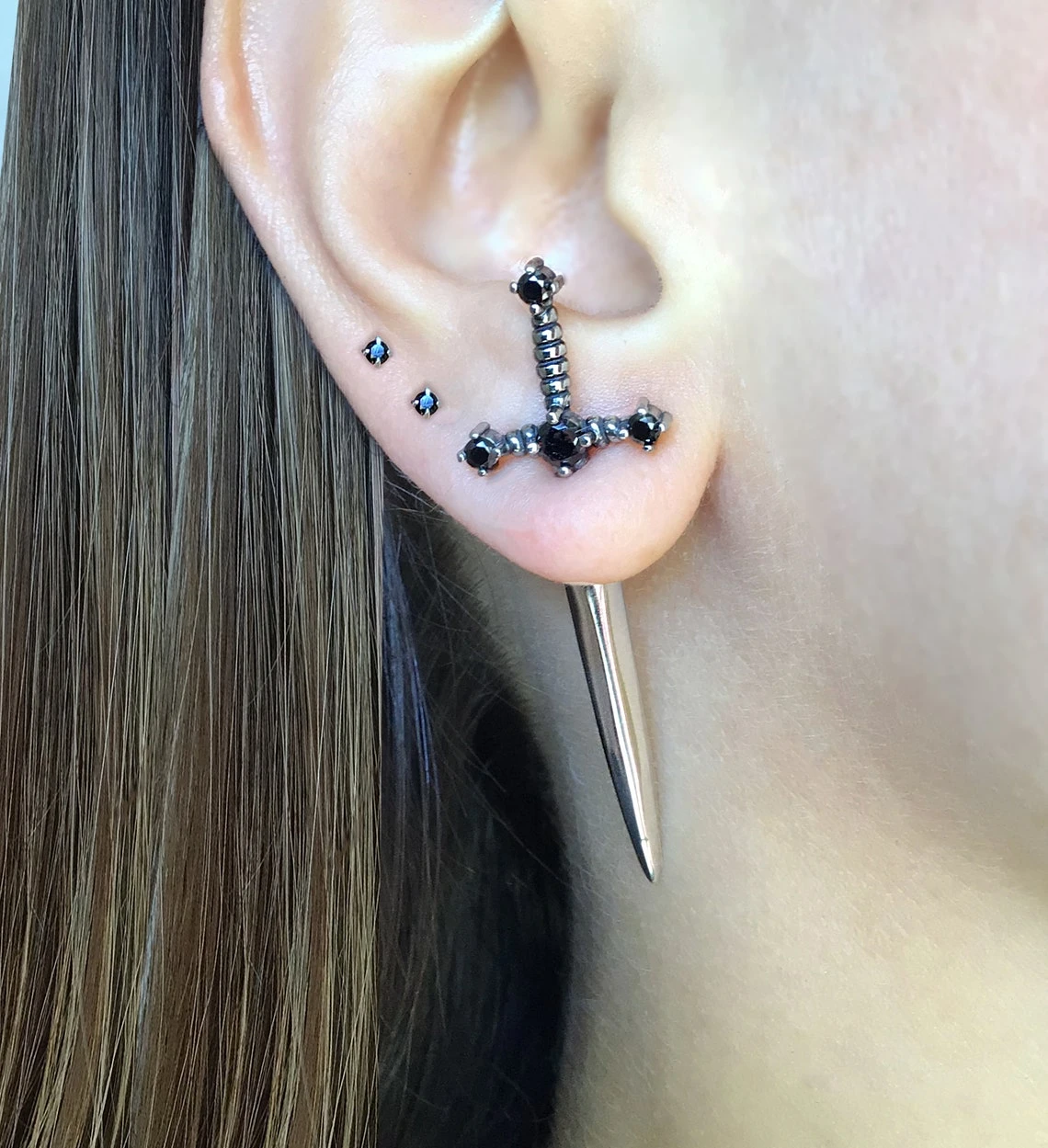 Sword Ear Earrings | Dagger Earring Ear | Dagger Earrings Vintage ...
