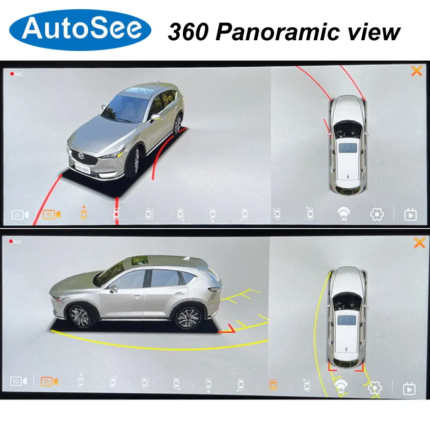 suit-original-OEM-monitor-2023-for-Mazda-CX-50-birds-eye-360-camera-3D ...